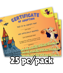 Spooky Adoption Certificates